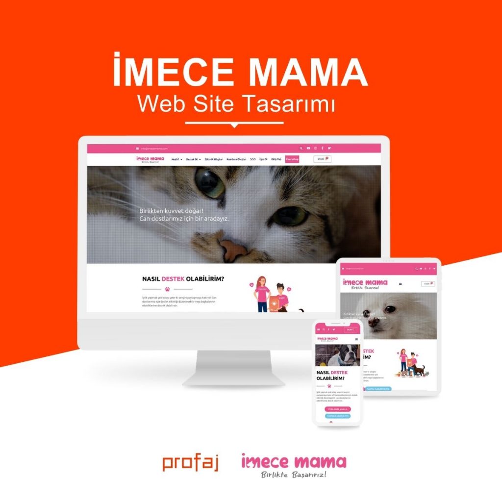 İmece Mama Website Tasarımı - Profaj: Dijital Pazarlama ve Reklam Ajansı